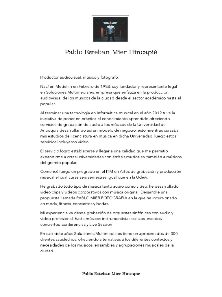 Reseña Pablo Mier | PDF | Crecimiento personal y profesional | Ciencias ...