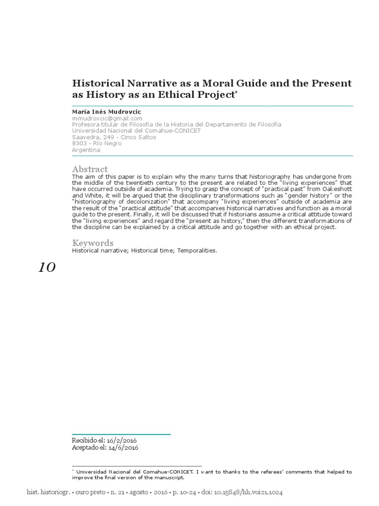 Historical Narrative Mudrovcic | PDF | Historiography | Attitude ...