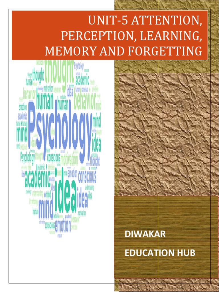 Unit 5 Attention Perception Learning Memory and Forgetting | PDF | Attention | Perception