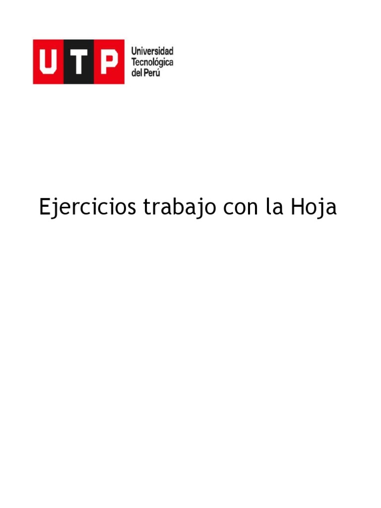 S01.s2 Resolver Ejercicios 2 | PDF