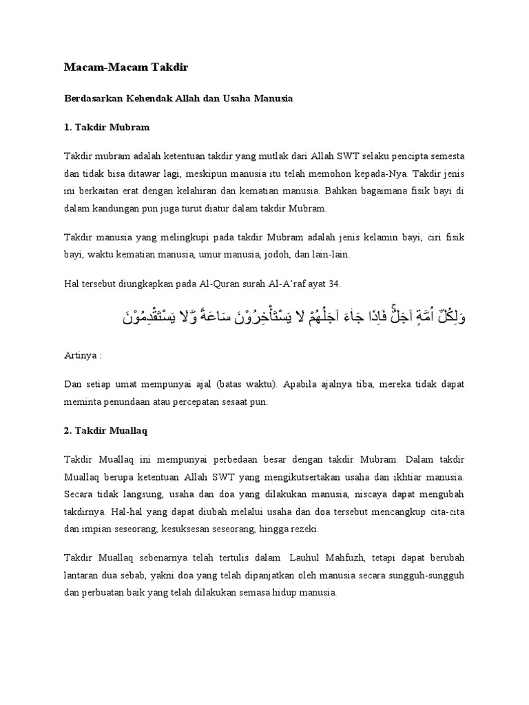 Takdir Mubram | PDF