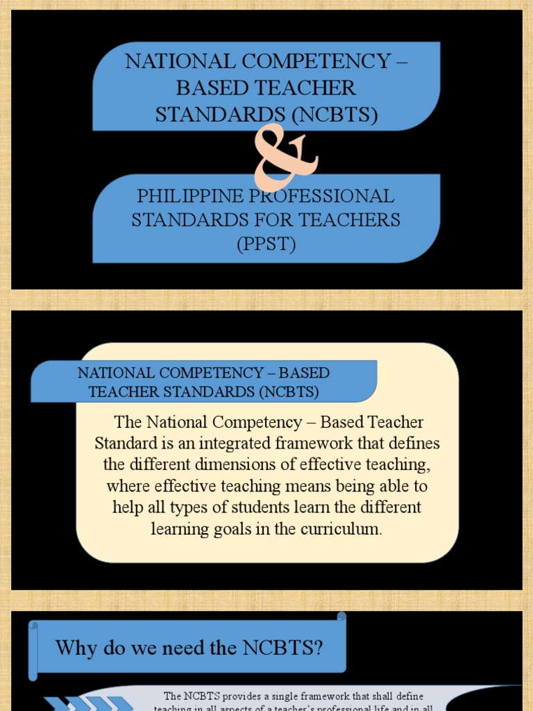 Chapter 2 Lesson 1 NCBTS and PPST | PDF | Learning | Educational Assessment