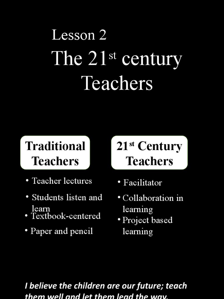 Chapter 2 Lesson 2 The 21st Century Teachers | PDF | Learning | Science
