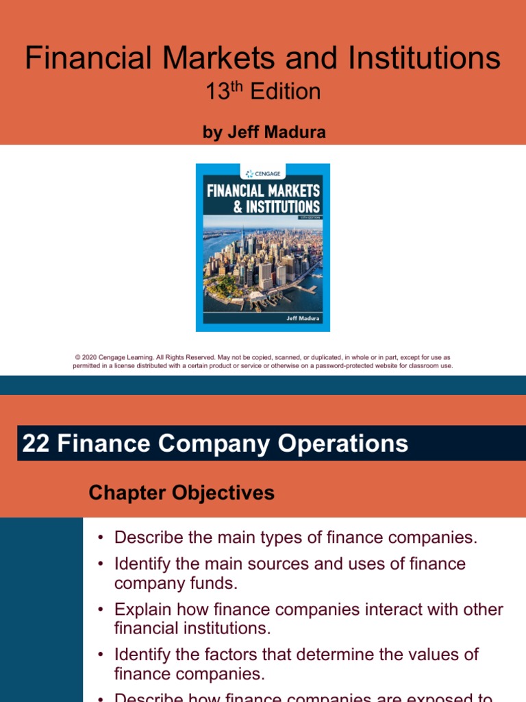 22 Finance Company Operations | PDF | Finance & Money Management | Credit