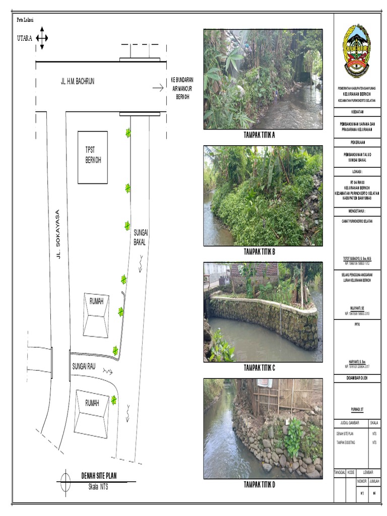 TALUD SUNGAI Bakal-01 Denah Site Plan | PDF