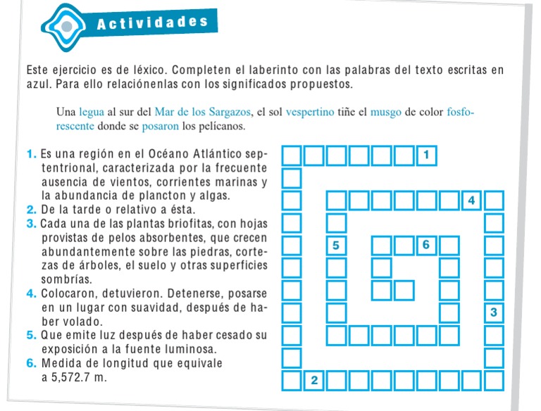 Actividad 17 - Laberinto de Palabras | PDF