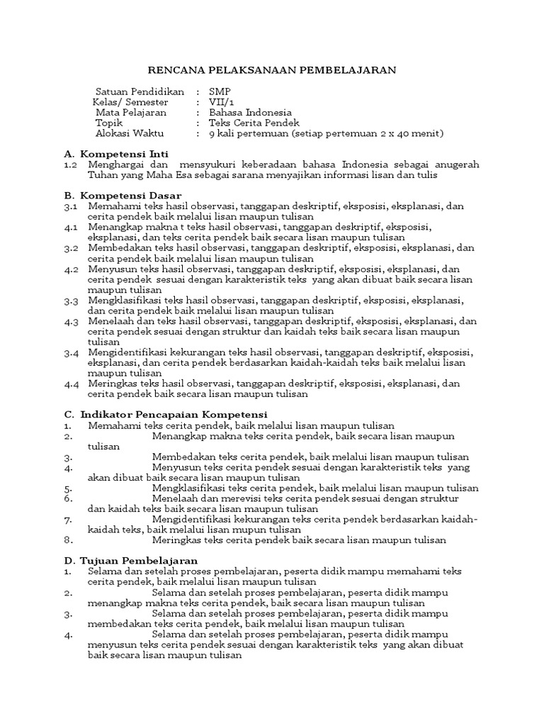 RPP 10 | PDF | Seni & Disiplin Bahasa