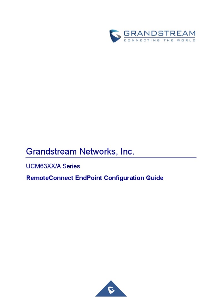 UCM630X RemoteConnect Endpoint Guide | PDF | Session Initiation ...