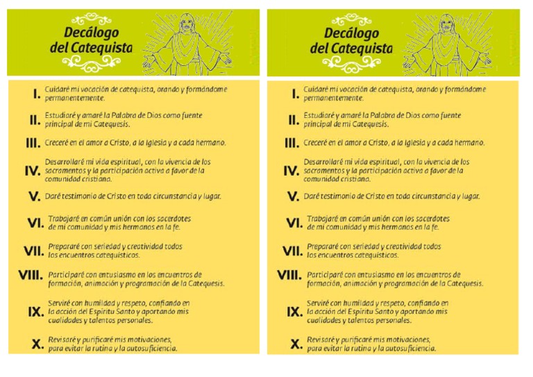 Decálogo Del Catequista | PDF