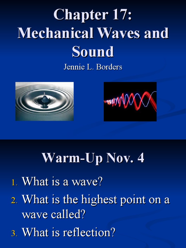 Chapter 17 Powerpoint PS | PDF | Sound | Waves
