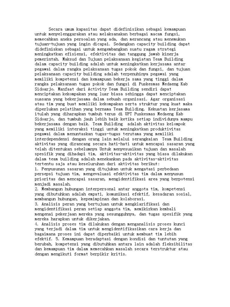 Berita Acara Capacity Building | PDF