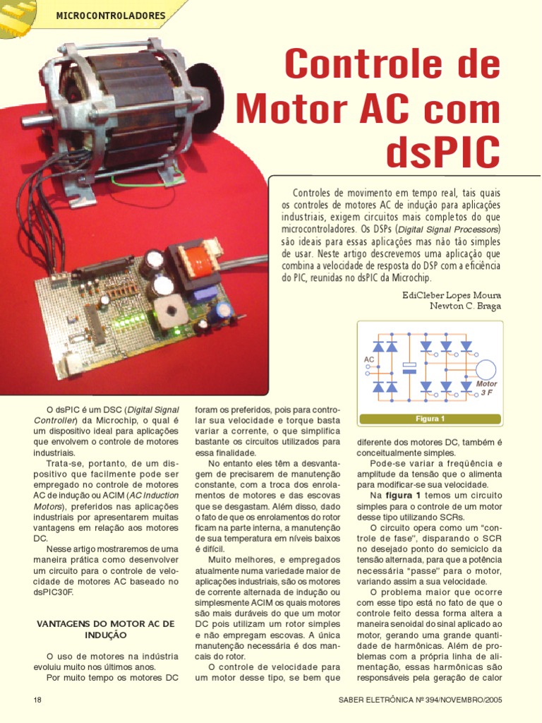 Controle dsPIC Motor AC | PDF | Rede elétrica | Motores