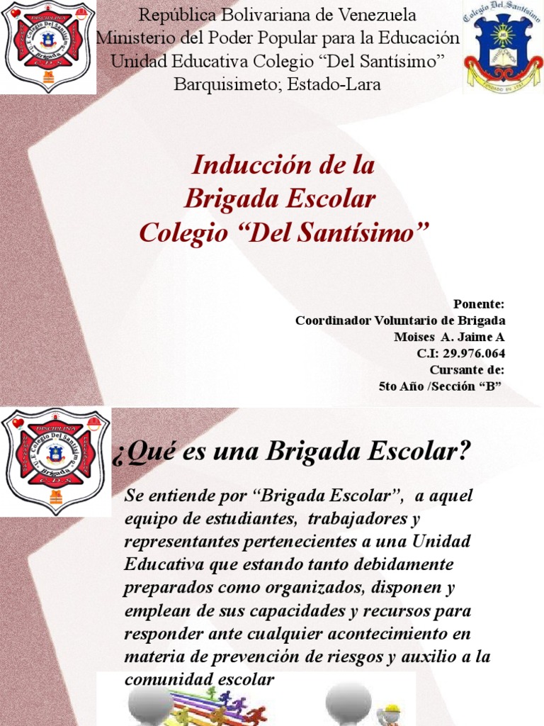 Presentación Brigada Escolar | PDF | Defensa Civil