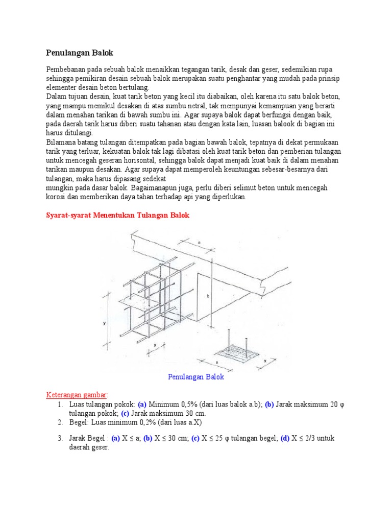Penulangan Balok | PDF