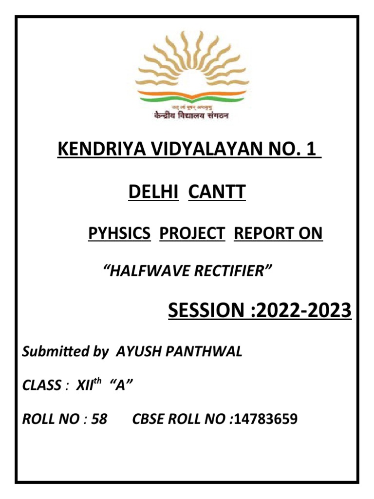 Physics Investigatory Project | PDF | Career & Growth | Business