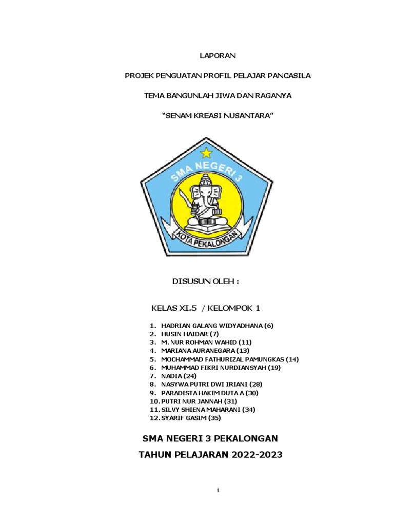 Format Laporan Projek | PDF