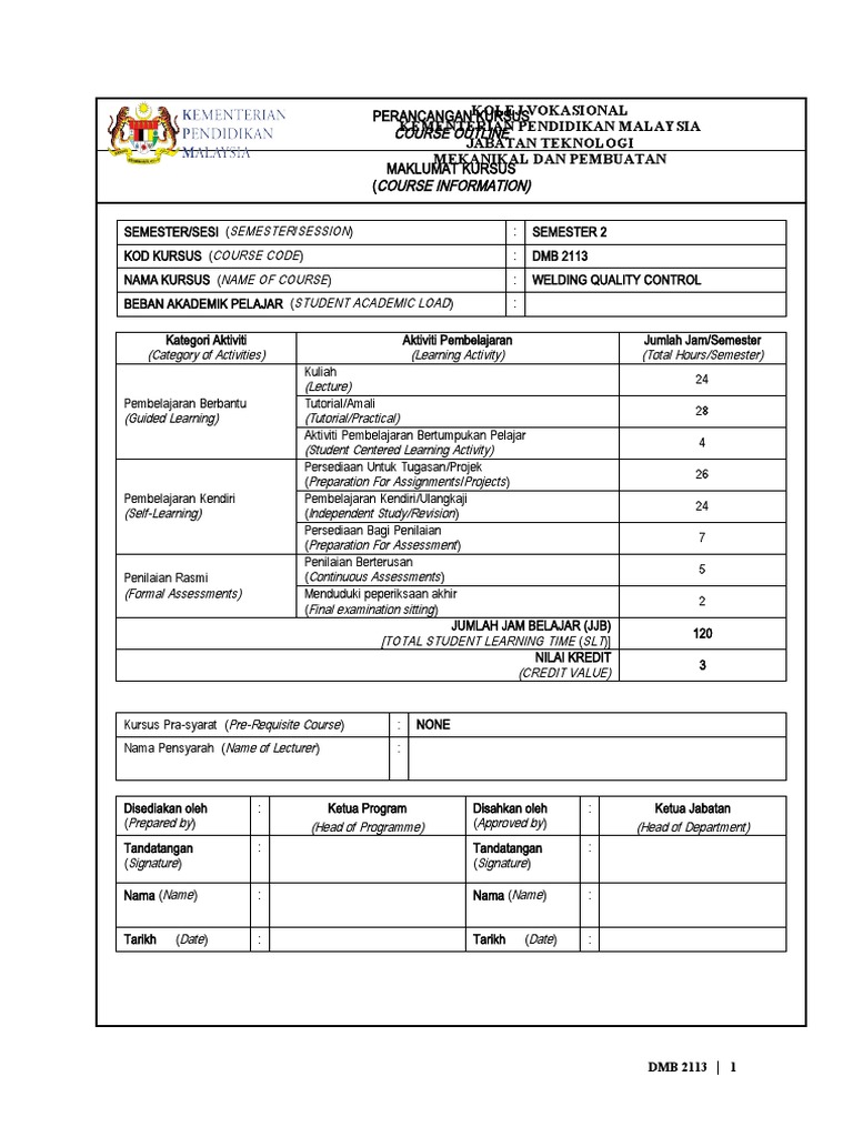 1.co (2021) - DMB 2113 Welding Quality Control | PDF | Nondestructive ...