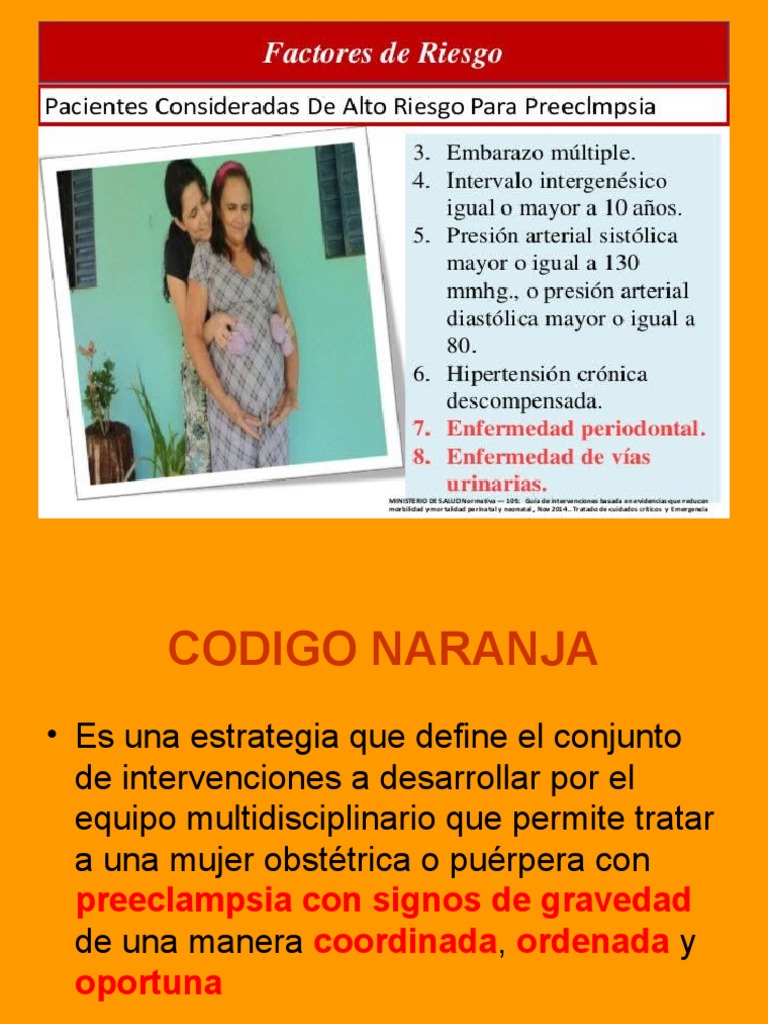 Protocolo Código Naranja en Obstetricia | PDF | Parto | Hipertensión
