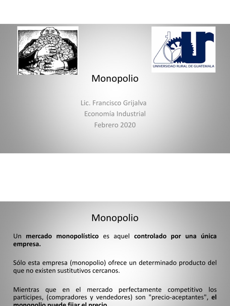 Monopolio | PDF | Monopolio | Mercado (economía)