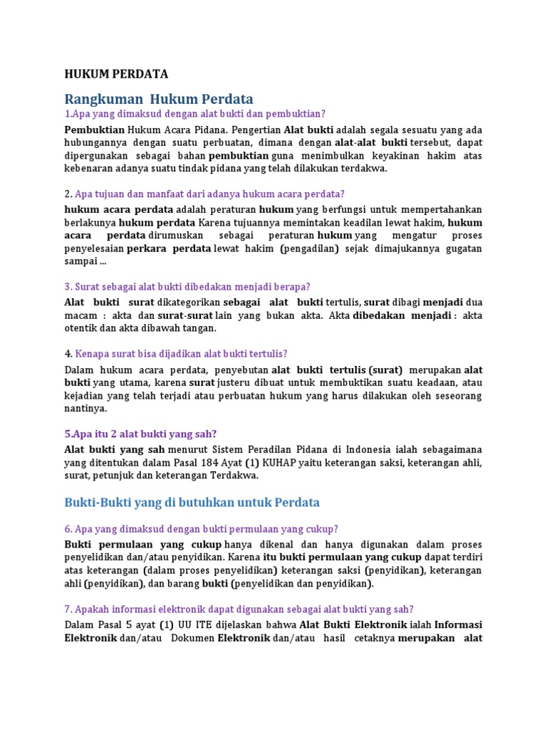 Hukum Perdata | PDF | Hukum