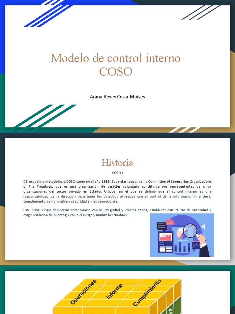 Modelo COSO: Control y Gestión de Riesgos | PDF | Contabilidad | Business