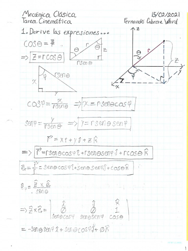 2.1 - Tarea - Cinemática | PDF