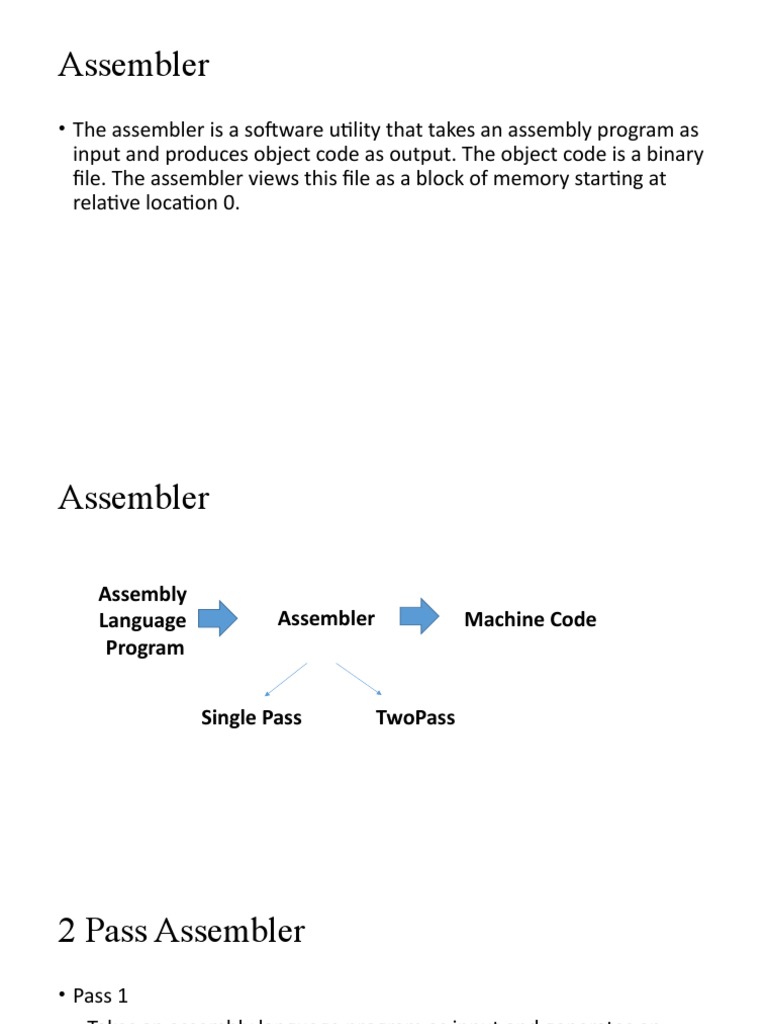 Assembler Pdf