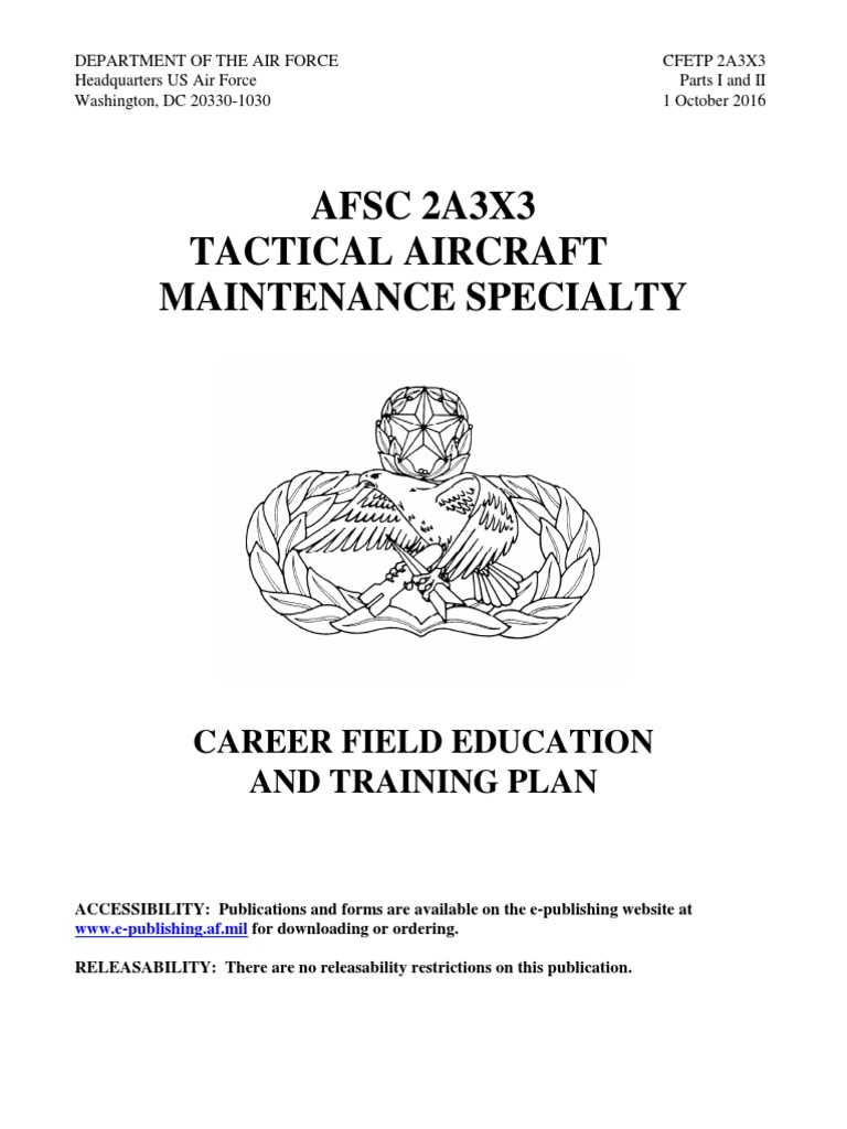 2a3x3 Cfetp Final 1 Oct 2016 | PDF | Professional Certification ...
