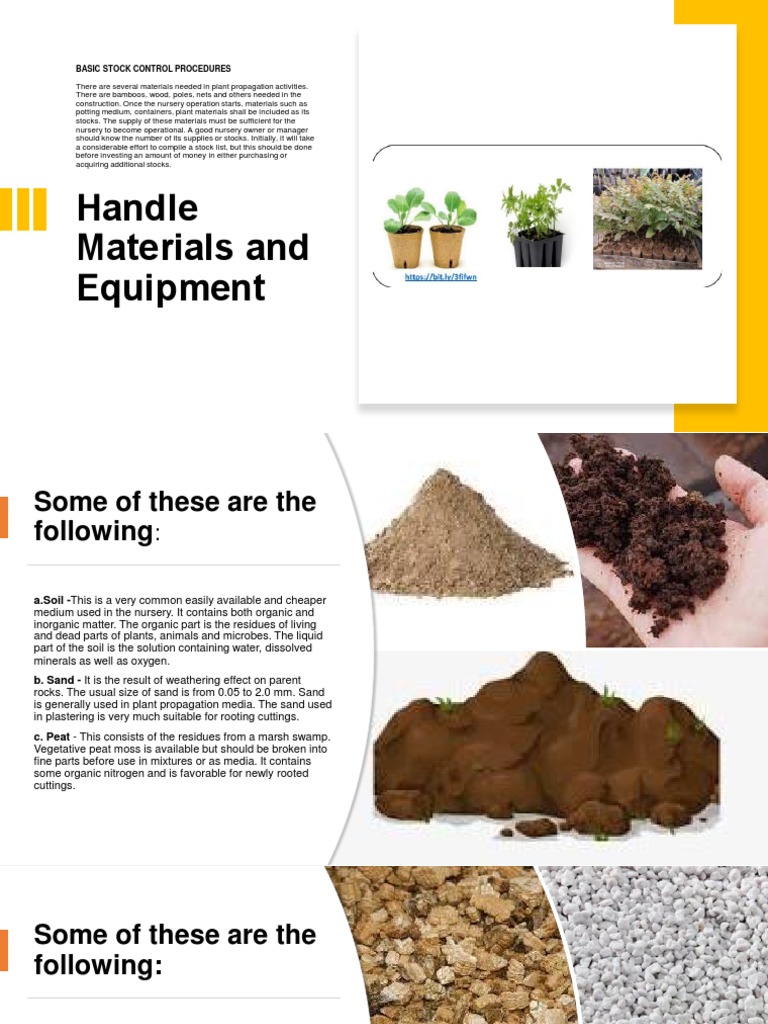 Handle Materials and Equipment ACPQ2 | PDF | Compost | Soil