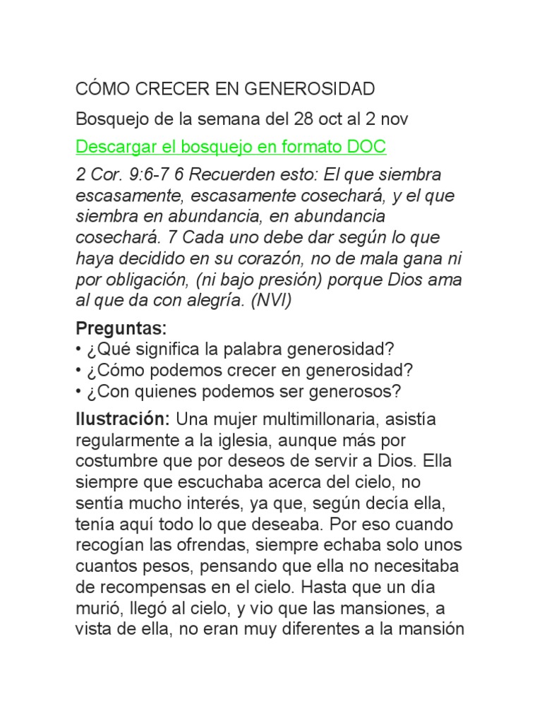 Descargar El Bosquejo en Formato DOC: Preguntas | PDF | Cristo (título)