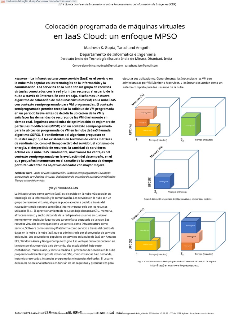 30scheduled Virtual Machine Placement in IaaS Cloud - En.es | PDF ...