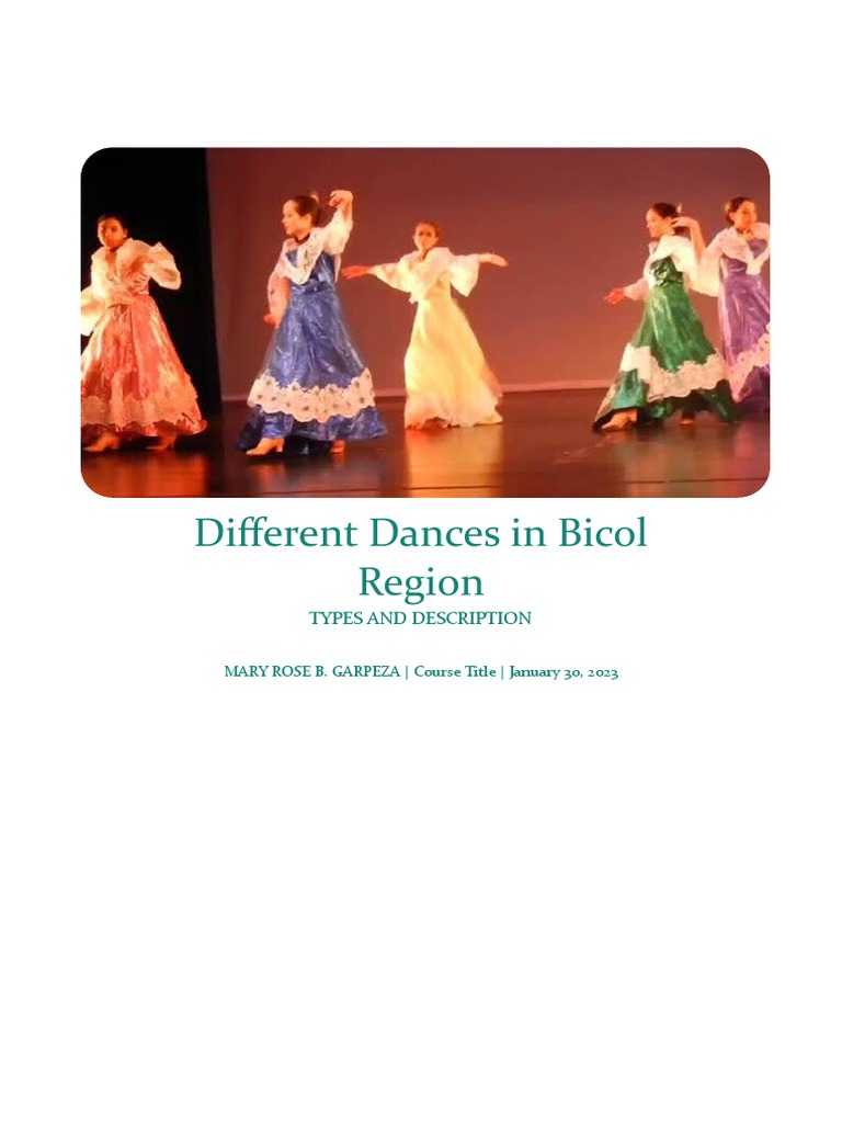 Different Dances in Bicol Region | PDF | Dances | Performing Arts