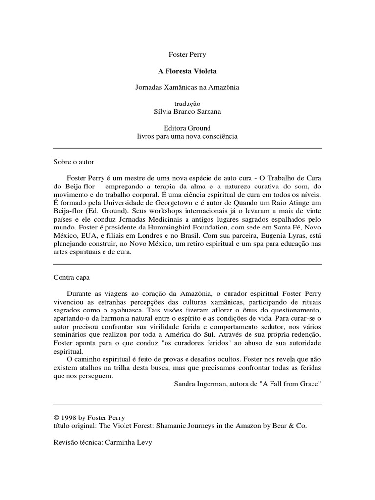 Foster Perry - A Floresta Violeta | PDF | Amor | Apolo