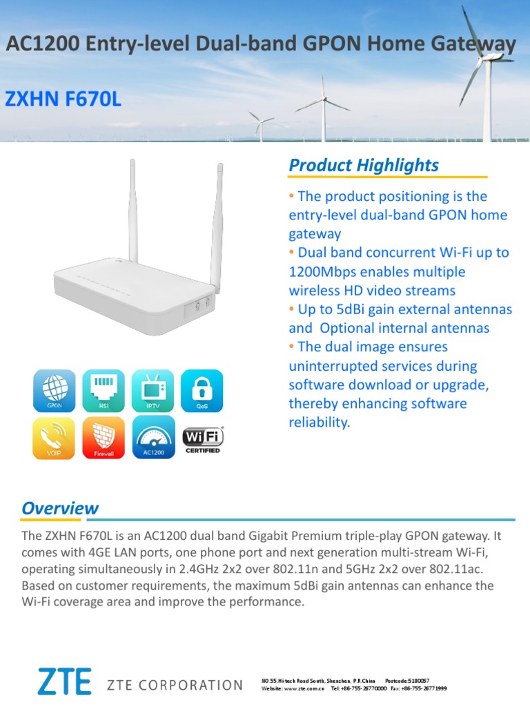 Guia Modem ZTE F670L | PDF | Wi Fi | I Pv6