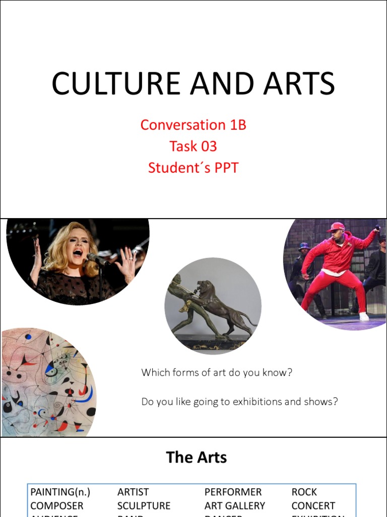 Co1b - Task 03 - Culture and Arts - Student S Tasks | PDF