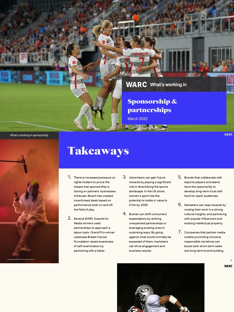 Whats Working in Sponsorship and | PDF | Brand | Sponsor (Commercial)