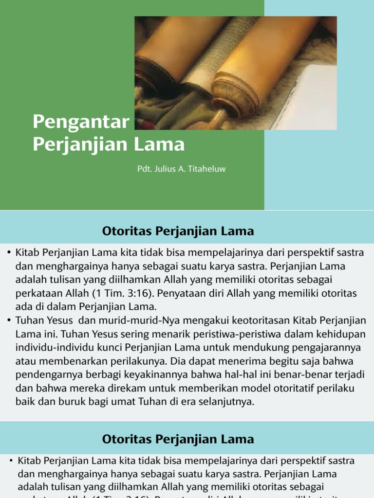 Pengantar Perjanjian Lama | PDF
