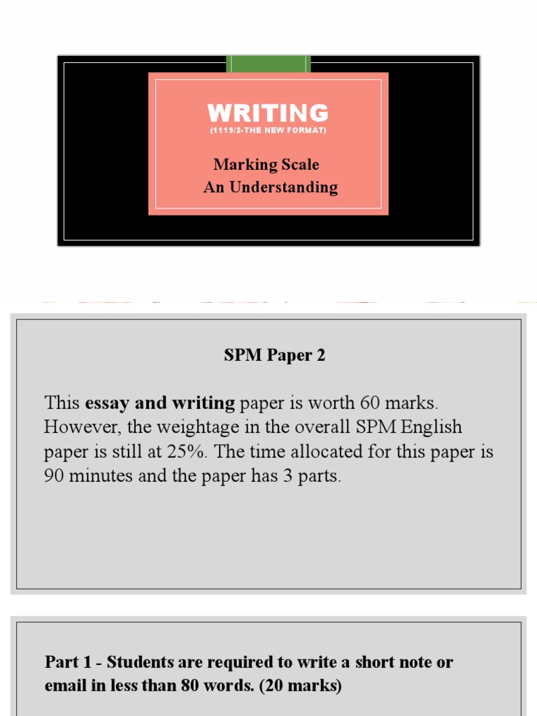 SPM WRITING TEST - AN Understanding | Download Free PDF | Sentence ...
