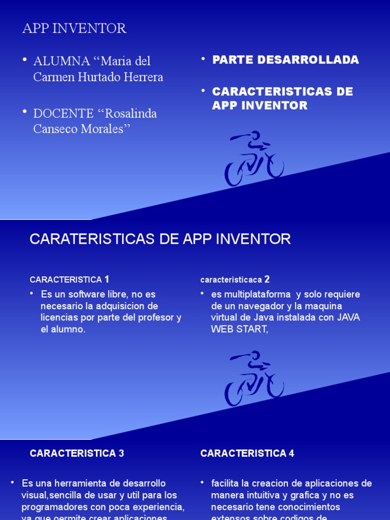 APP INVENTOR Caracteristicas | PDF