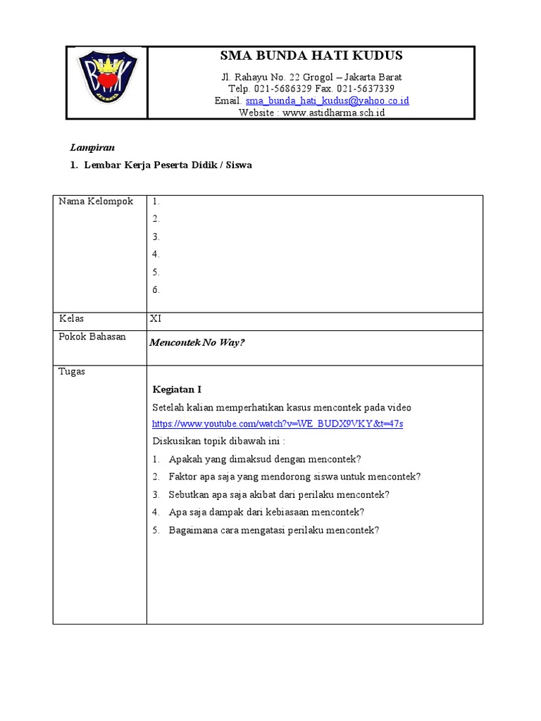 Mencontek No Way | PDF