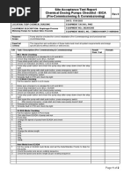 Dosing Pumps Checklist | PDF | Pump | Flow Measurement