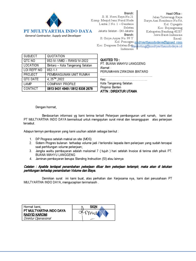 Penawaran Perumahan Rans | PDF