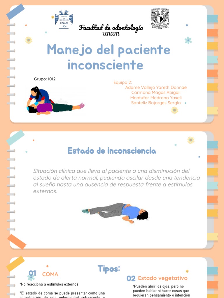 Manejo Del Paciente Inconsciente Pdf Coma Enfermedades Y