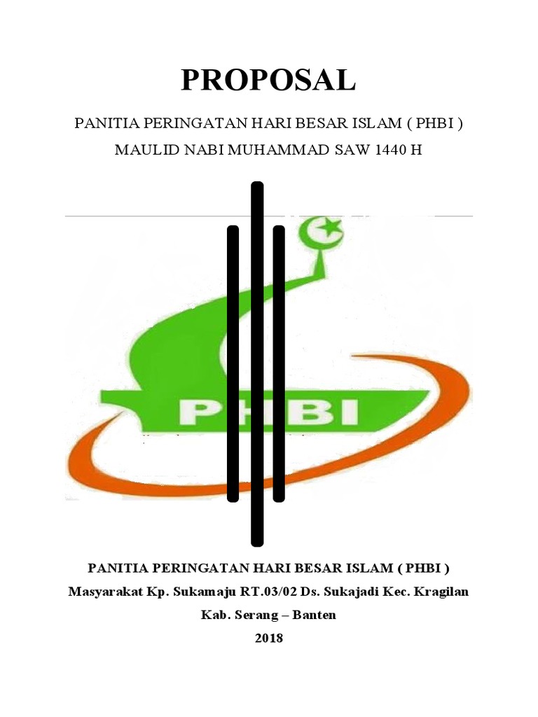 Proposal Peringatan Maulid Nabi 1440 H | PDF