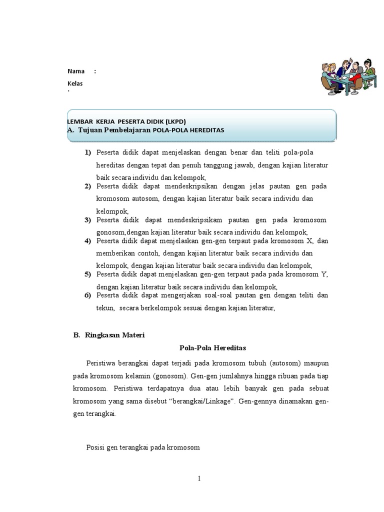 LKPD Pola Hereditas | PDF