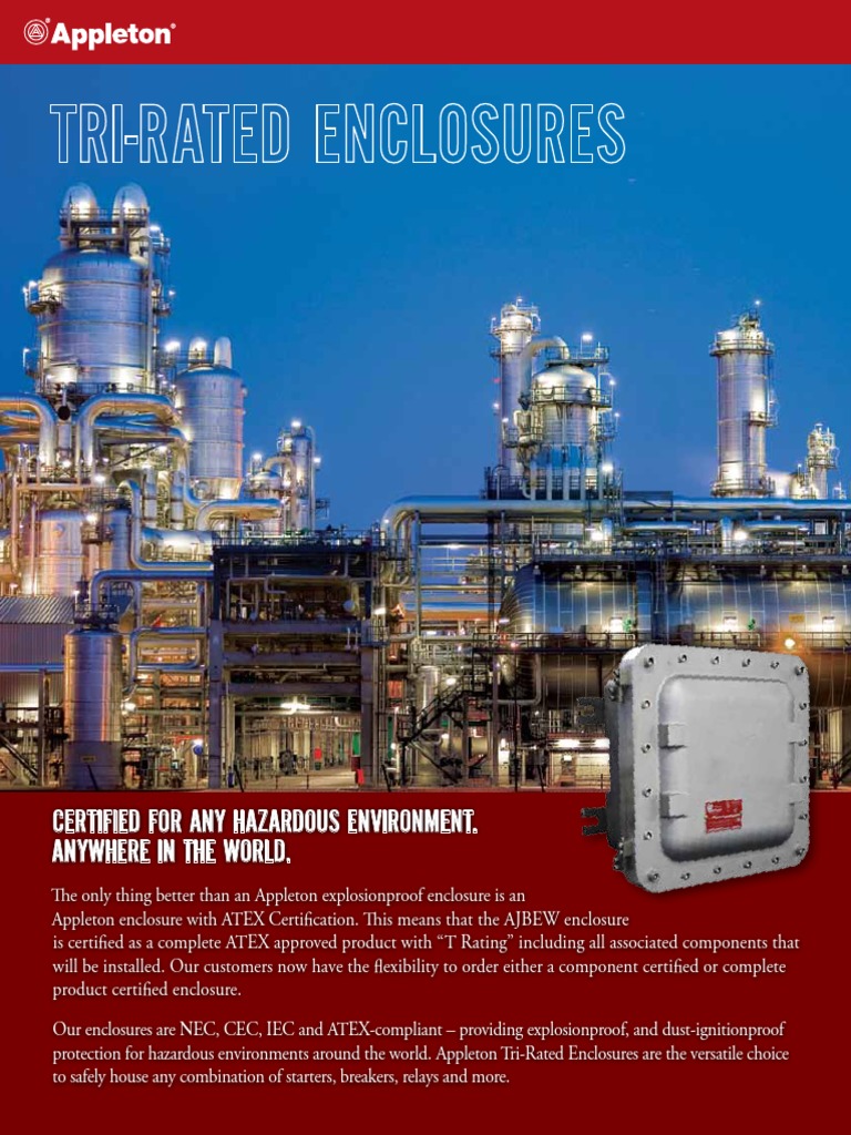Appleton Tri-Rated Enclosures Flyer | PDF | Building Engineering ...