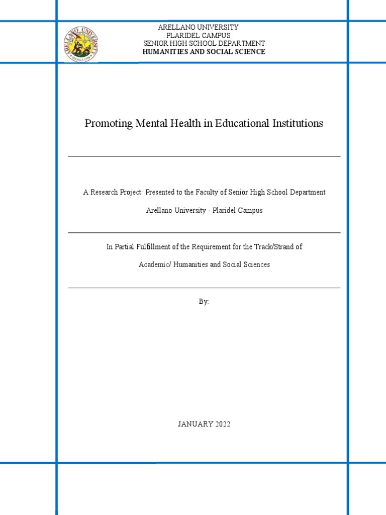 Imrad Research Project Sample | PDF | Survey Methodology | Mental Health