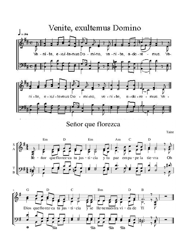 Venite, Adoremus - Señor Que Florezca | PDF