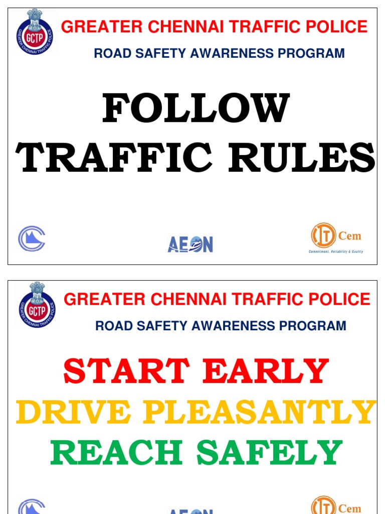 Traffic Safety Slogans Rev.04 | PDF