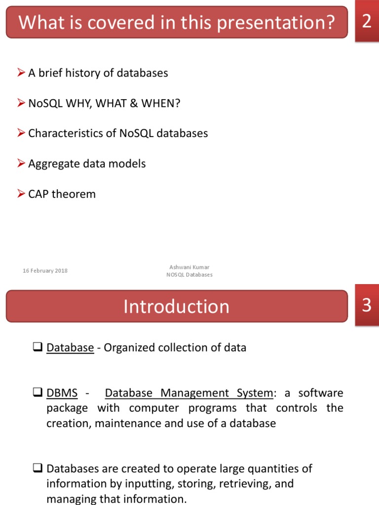 11 NoSQL-slides | PDF | No Sql | Databases